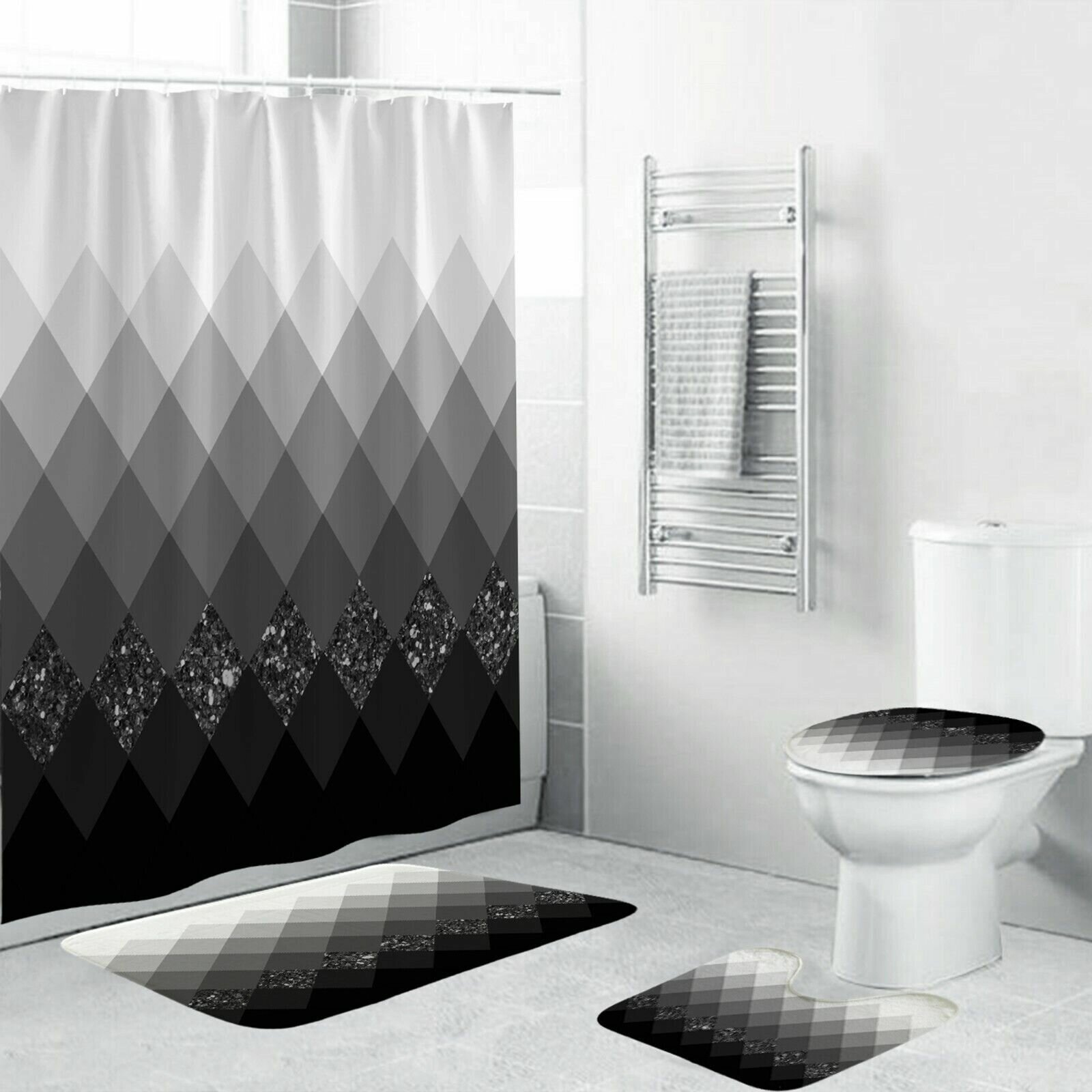 Наборы занавесок для душа современный коврик для ванной крышка унитаза -hj