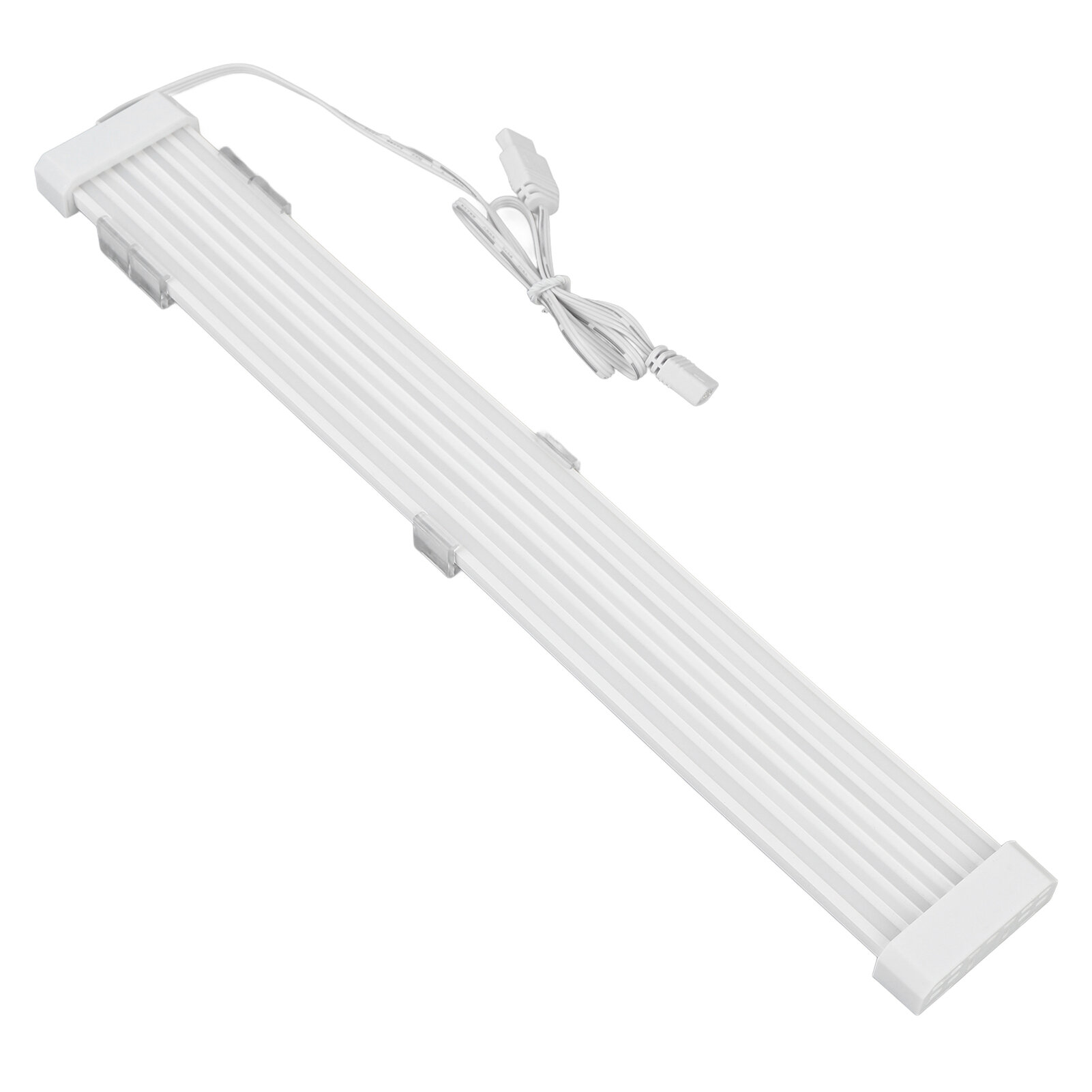 Кабель питания ПК ARGB 5V 3Pin с RGB светодиодными полосами для 24 пин материнской платы 8 пин видеокарты корпуса ПК, 44 светодиодных диода, силиконовый материал, 3PIN Male x1, 3PIN Female x1, ≤3.5W, ≤0.7A, 5V постоянного тока