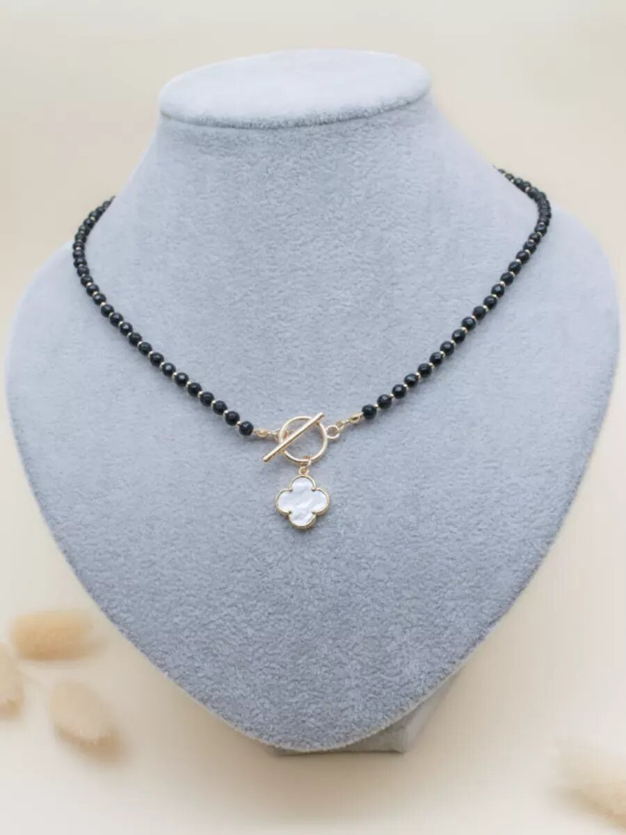 Колье, агат, перламутр