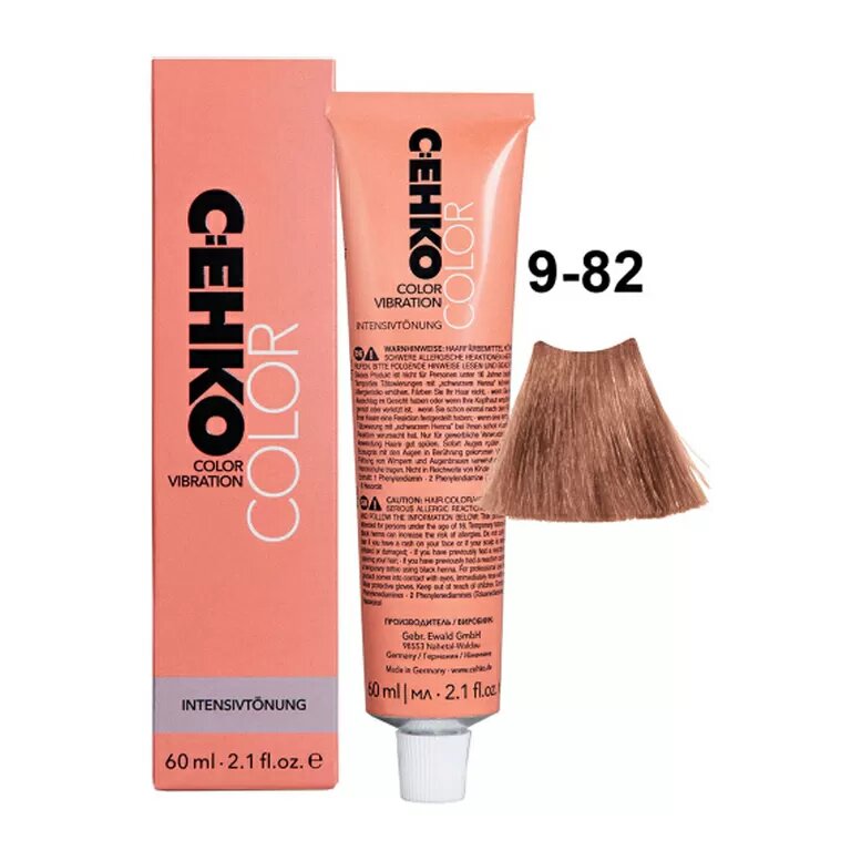 C: EHKO Color Vibration Color Vibration Крем тонирующий для волос 9/82 60 мл