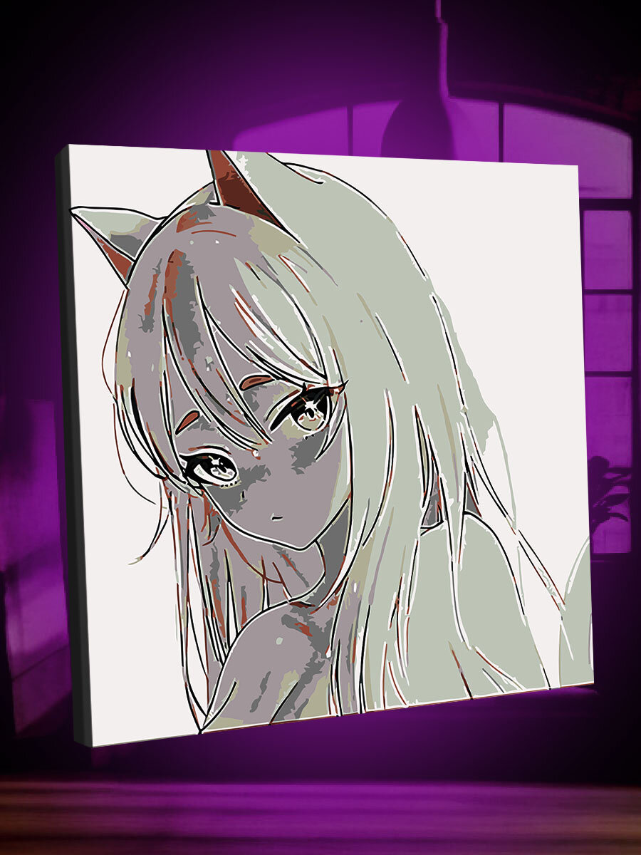 Картина по номерам Аниме арт / anime art холст на подрамнике 40*40