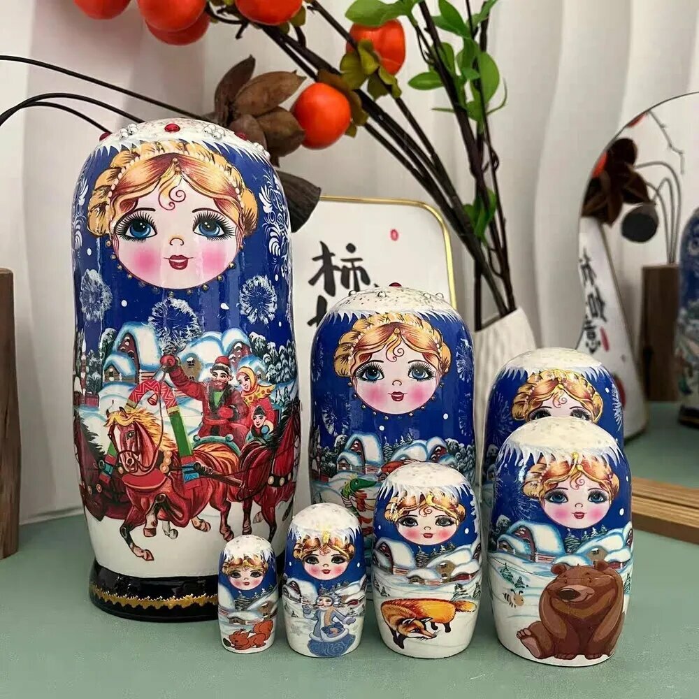 Матрешка высота 20 см, количество мест7