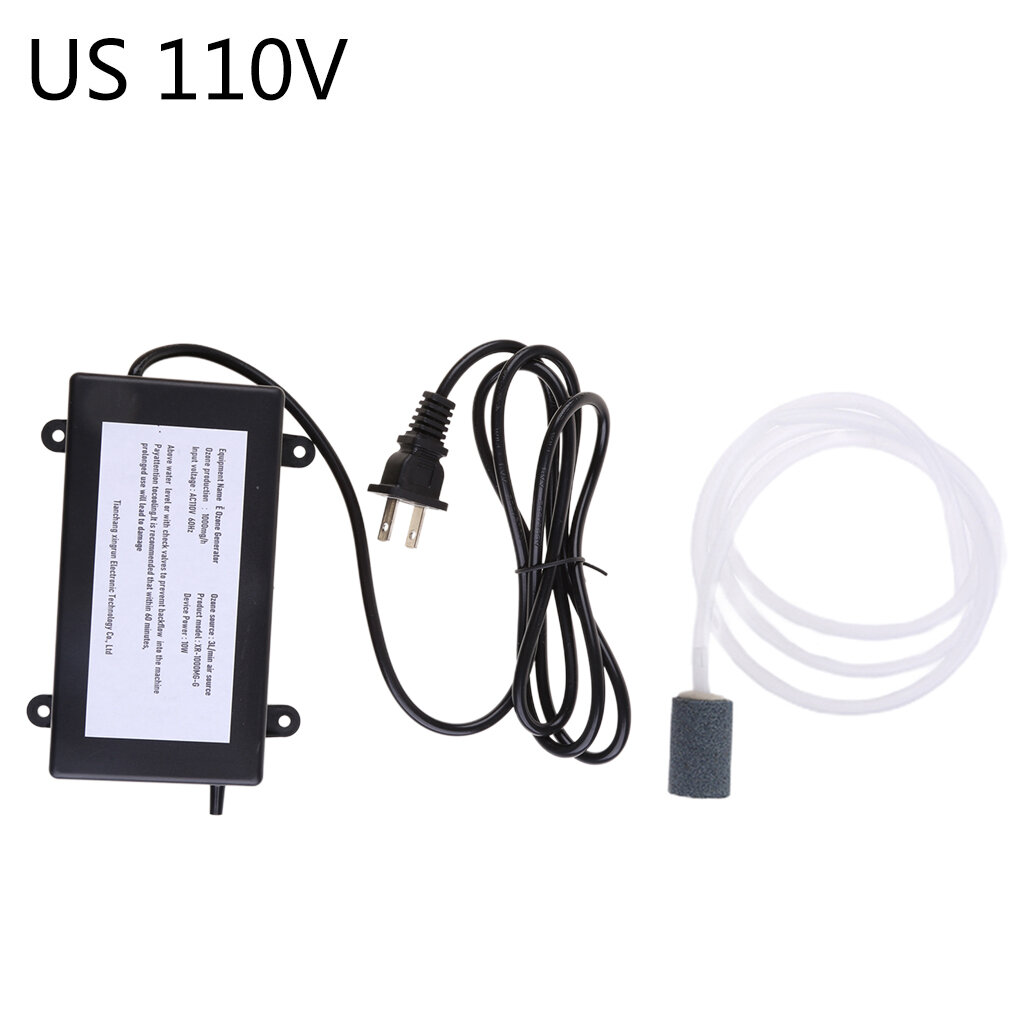 1000 мг Генератор Озона Озонатор Вода Воздух Стерилизует Очиститель Очиститель Обработка Фруктов Овощей Рыб для Дезинфектора Резервуара