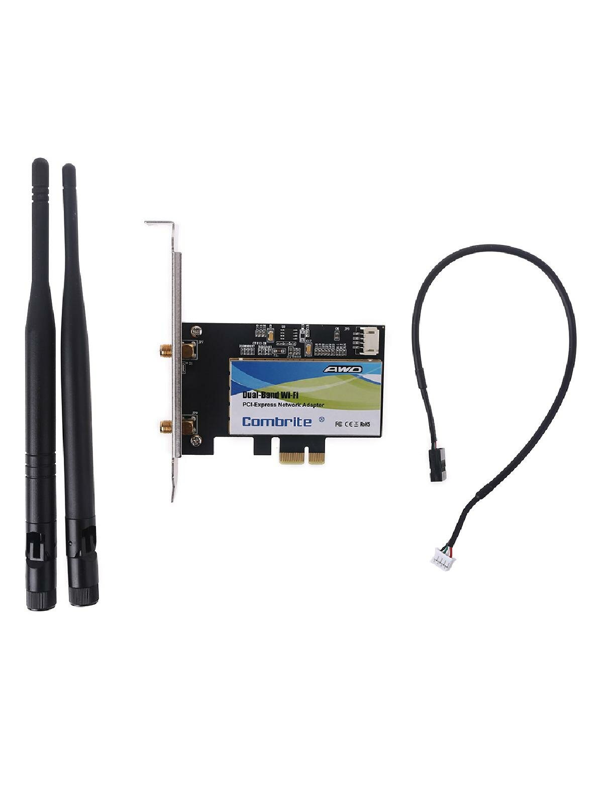 PCIE WiFi Card Adapter Bluetooth-compatible Dual Band Wireless Network Card