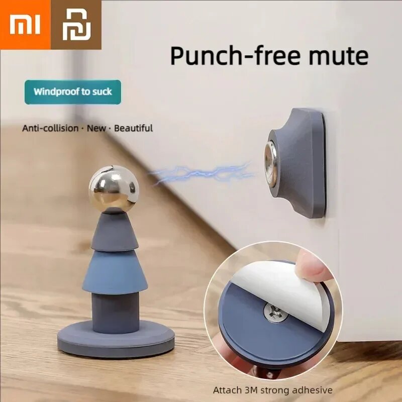 Xiaomi Youpin Магнитный силиконовый дверной стопор, White