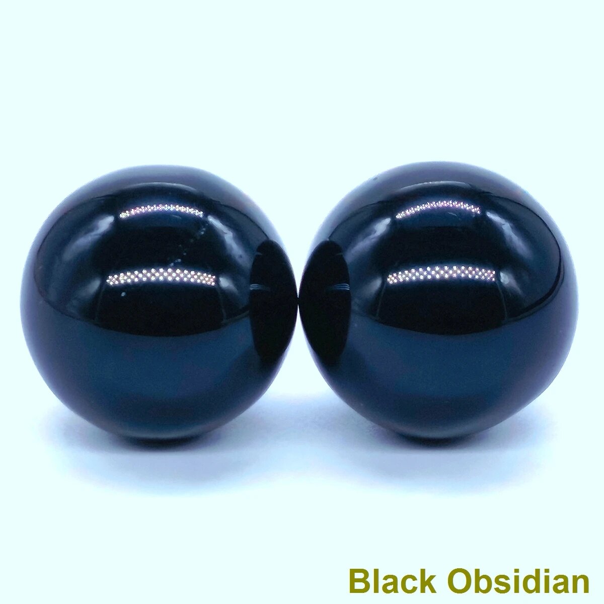 Кристалл сфера аметист розовый кварц 25 мм Черный, 1PC, Black Obsidian