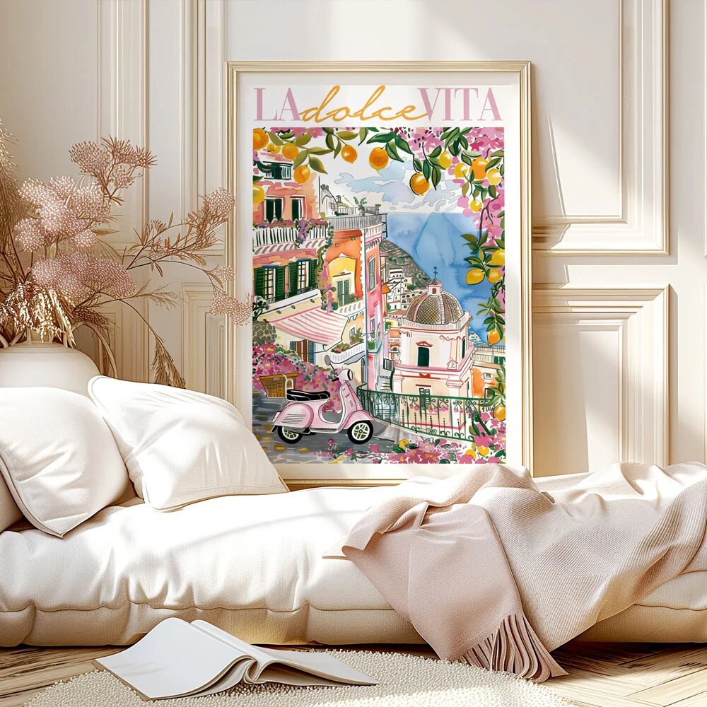 Печать на холсте La Dolce Vita Italy Coastal