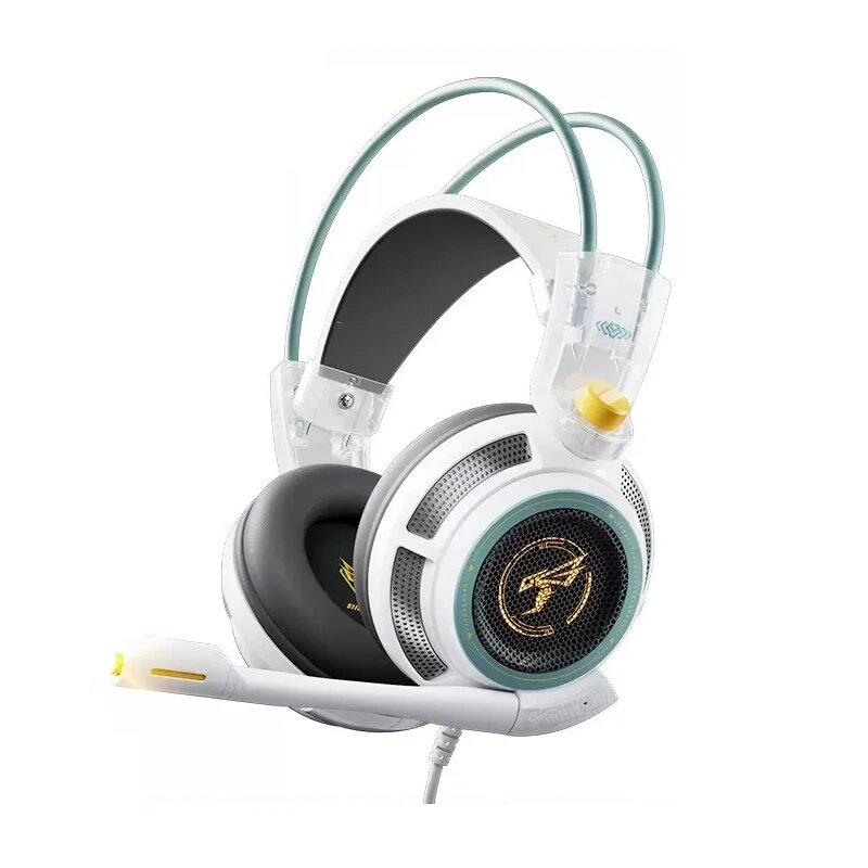 Проводные игровые наушники Somic G941 7.1 с вибрацией Белый, белый