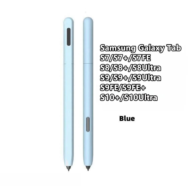 Мягкий силиконовый противоударный чехол-стилус для Samsung Galaxy Tab S6 Lite/S7 FE/S8+/S9 FE/S10 Ultra - устойчивый к падению чехол-стилус для планшета