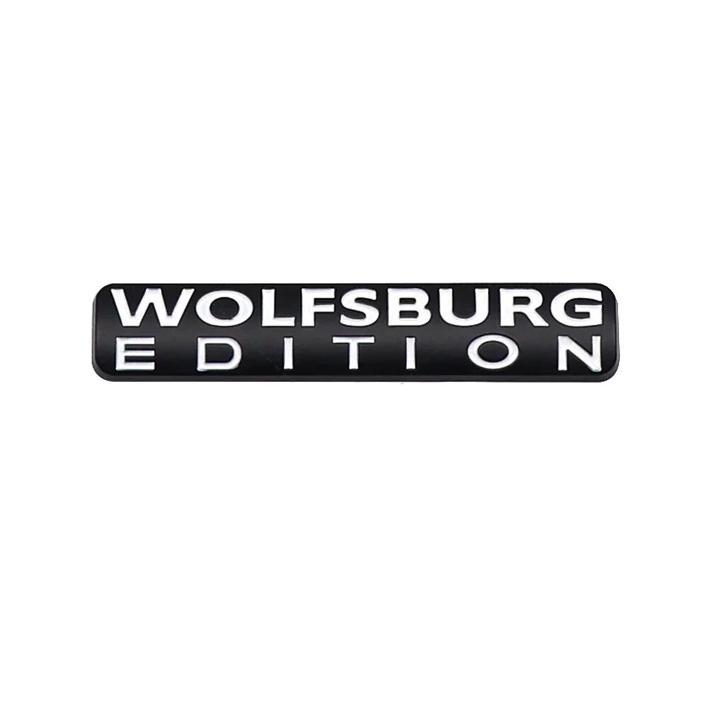 WOLFSBURG EDITION Автомобильная задняя эмблема багажника, значок, наклейка для Black White