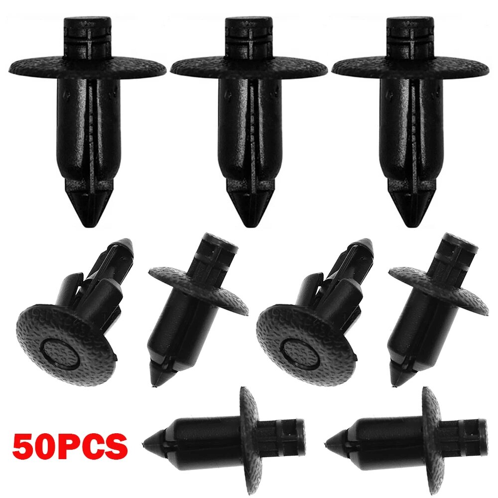50 шт. Универсальный Автомобильный обтекатель отделка панель крепежные зажимы пластиковые фиксатор заклепок 8 мм отверстие автомобильные нажимные зажимы