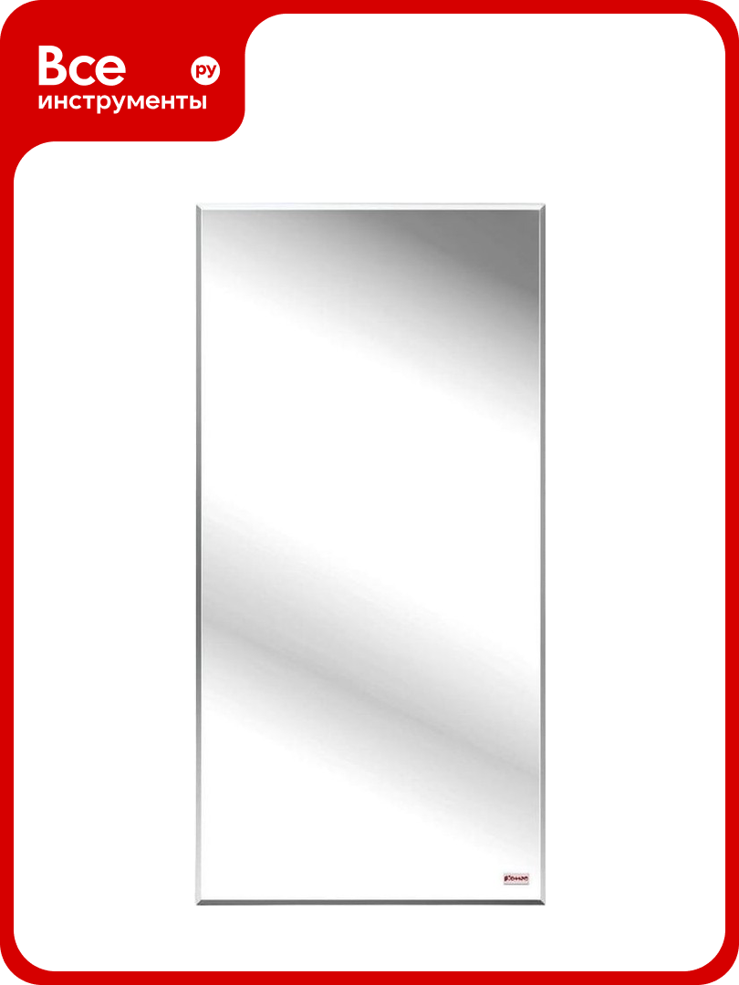 Зеркало, Комус, Комус kd_ настенное с фацетом, 600x1200, прямоугольное 1423680, украшения интерьера, предназначено