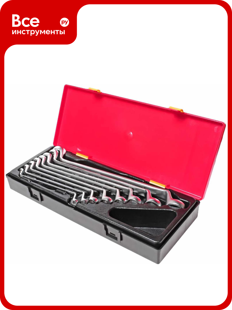 Набор накидных ключей JTC, 8 шт, размер от 6 до 24 мм, профессиональное использование, CrV материал