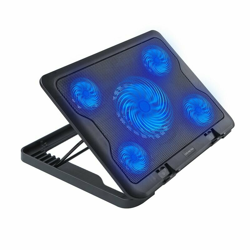 Охлаждающая подставка MyPads с 5 вентиляторами для игрового ноутбука
