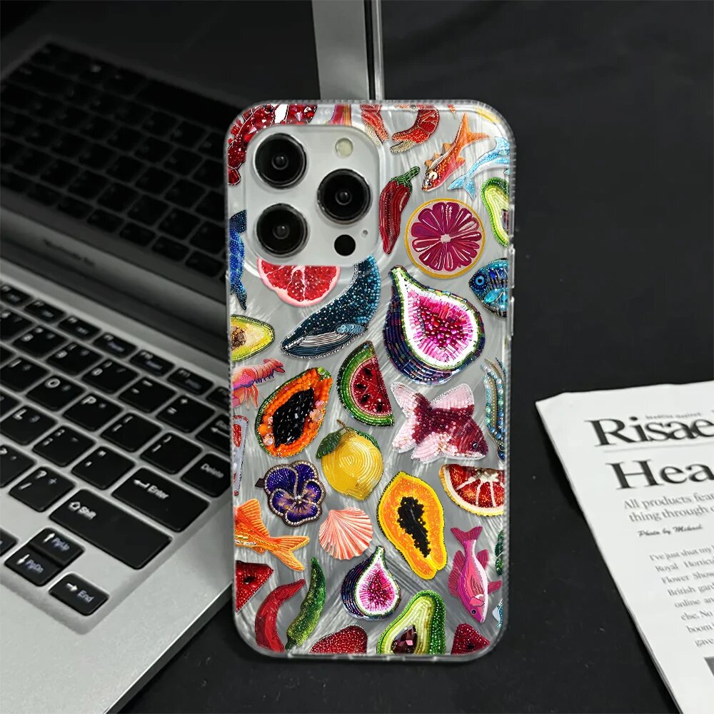 Чехол для iPhone 14 Pro Style 2, с фруктами