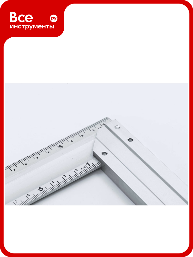 Строительный алюминиевый угольник ALUKOMTOOLS 400 мм 211513400A, 210 мм