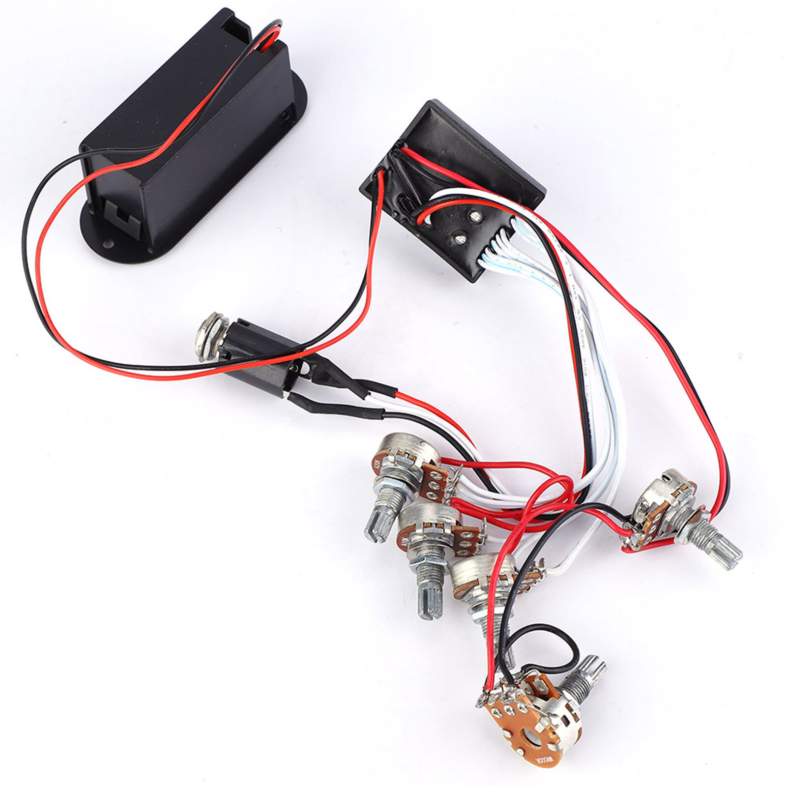 3-полосный активный гитарный эквалайзер, предусилитель, схема подключения звукоснимателя для бас-гитары