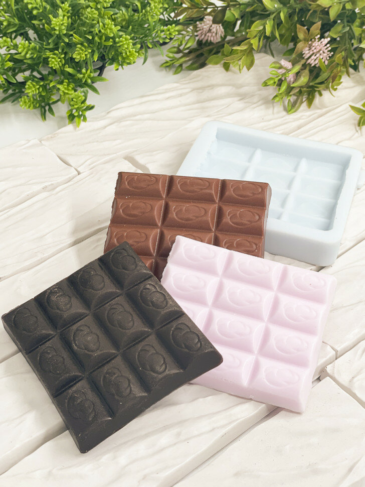 Плитка шоколада Силиконовая форма 3D для мыла
