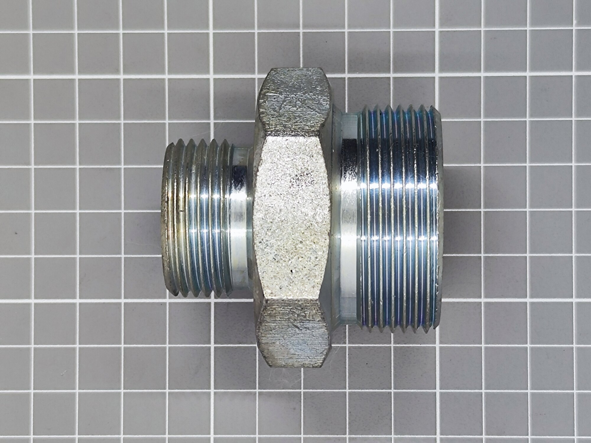 Адаптер BSP 1" - BSP 1" 1/2 (ш-ш) переходной прямой для РВД и гидравлических систем (1 шт)