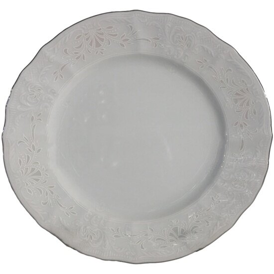 Тарелка Bernadotte декор "Деколь, отводка платина", 30 см. (БЕР0104)