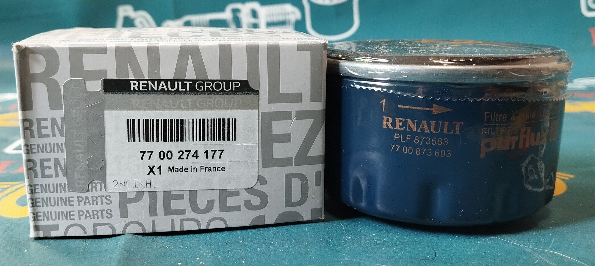 Фильтр Масляный RENAULT Renault, Nissan, Mitsubishi, Opel, LADA (Largus) Арт. 7700274177