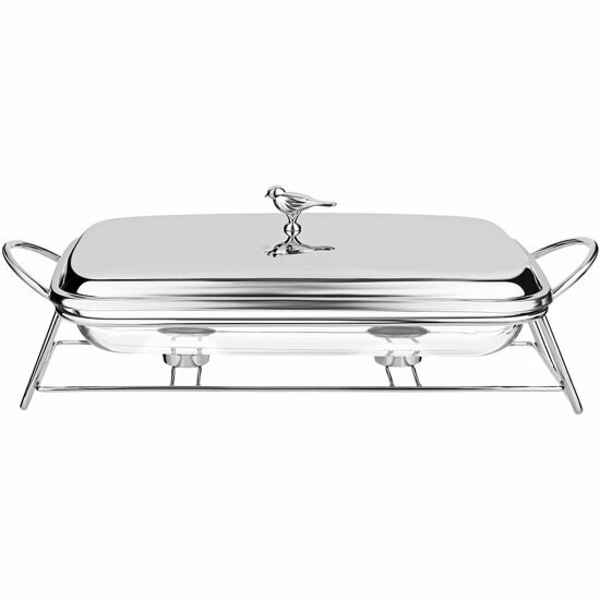 Мармит Agness "silver" прямоугольный, 3 л. (781-508)