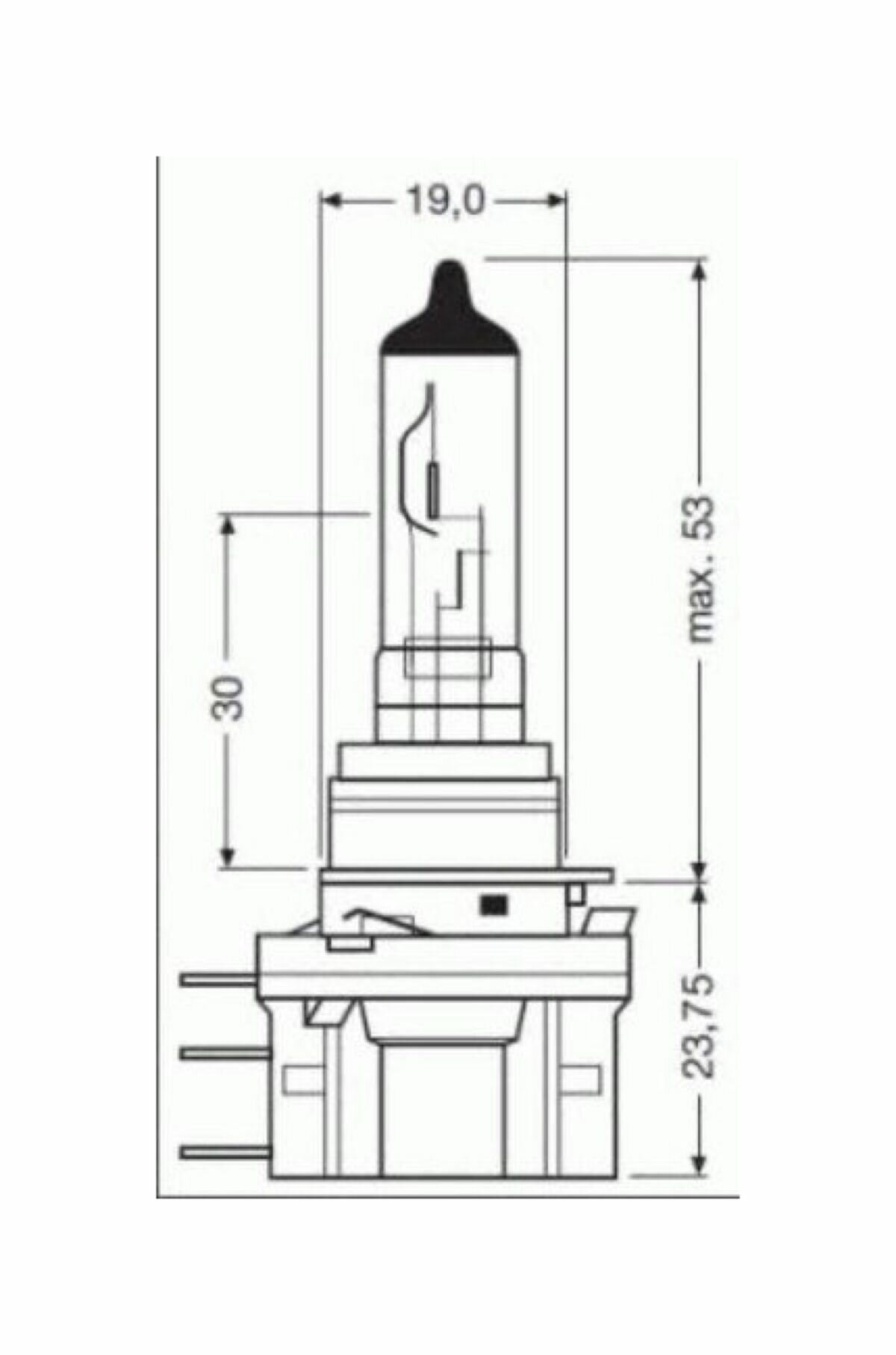 Лампа H15 12V 15/55W Original Line Pgj23T-1, Карт.1 Шт.(Osram 64176)