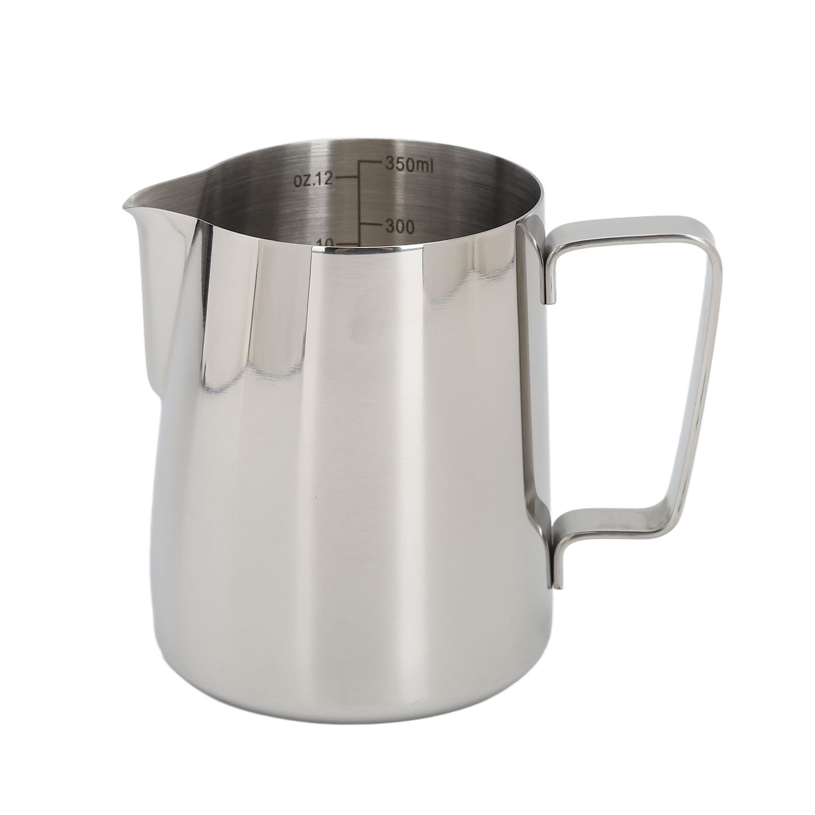 Потянуть цветочную чашку из нержавеющей стали, пена, чашка заостренная рта кофейная пена, изготовление кувшина для домашнего кафе 350 мл натурального цвета