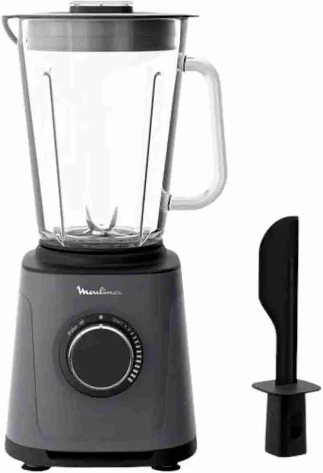 Блендер Moulinex LM771BF0, 20 скоростей, стеклянный измельчитель, черный