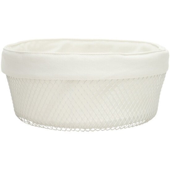 Корзина для хлеба Lemax 22.5 см, круглая, матовый белый (LB-7 WT)