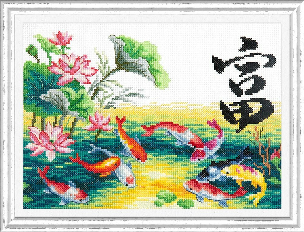 87-03 "Богатство". Набор для вышивания крестом Чудесная игла 25 х 18 см.