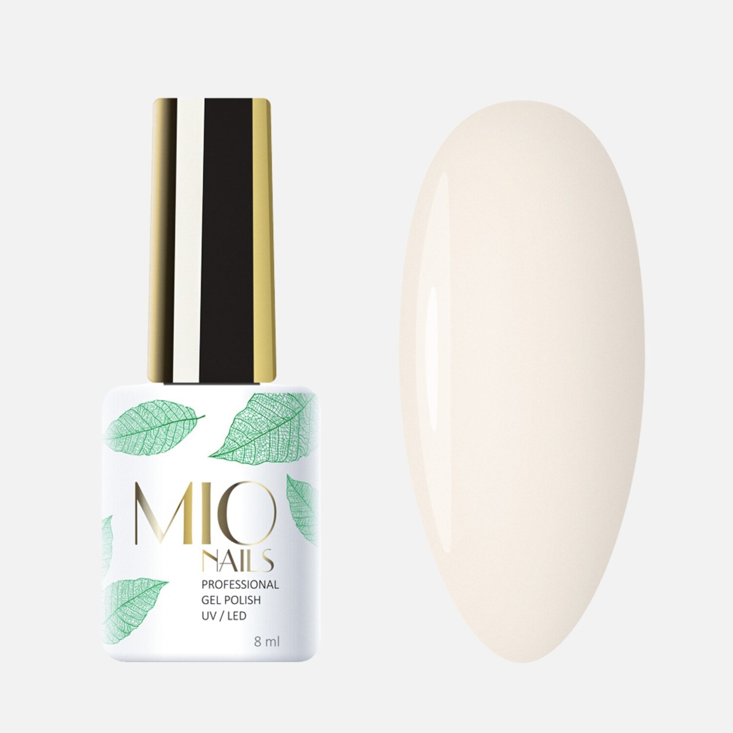 Гель-лак MIO Nails №E-17 Ваниль 8 мл тёплый кремово-серый оттенок