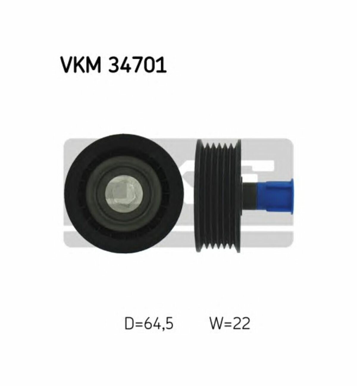 Паразитный / Ведущий Ролик, Поликлиновой Ремень(Skf Vkm34701)