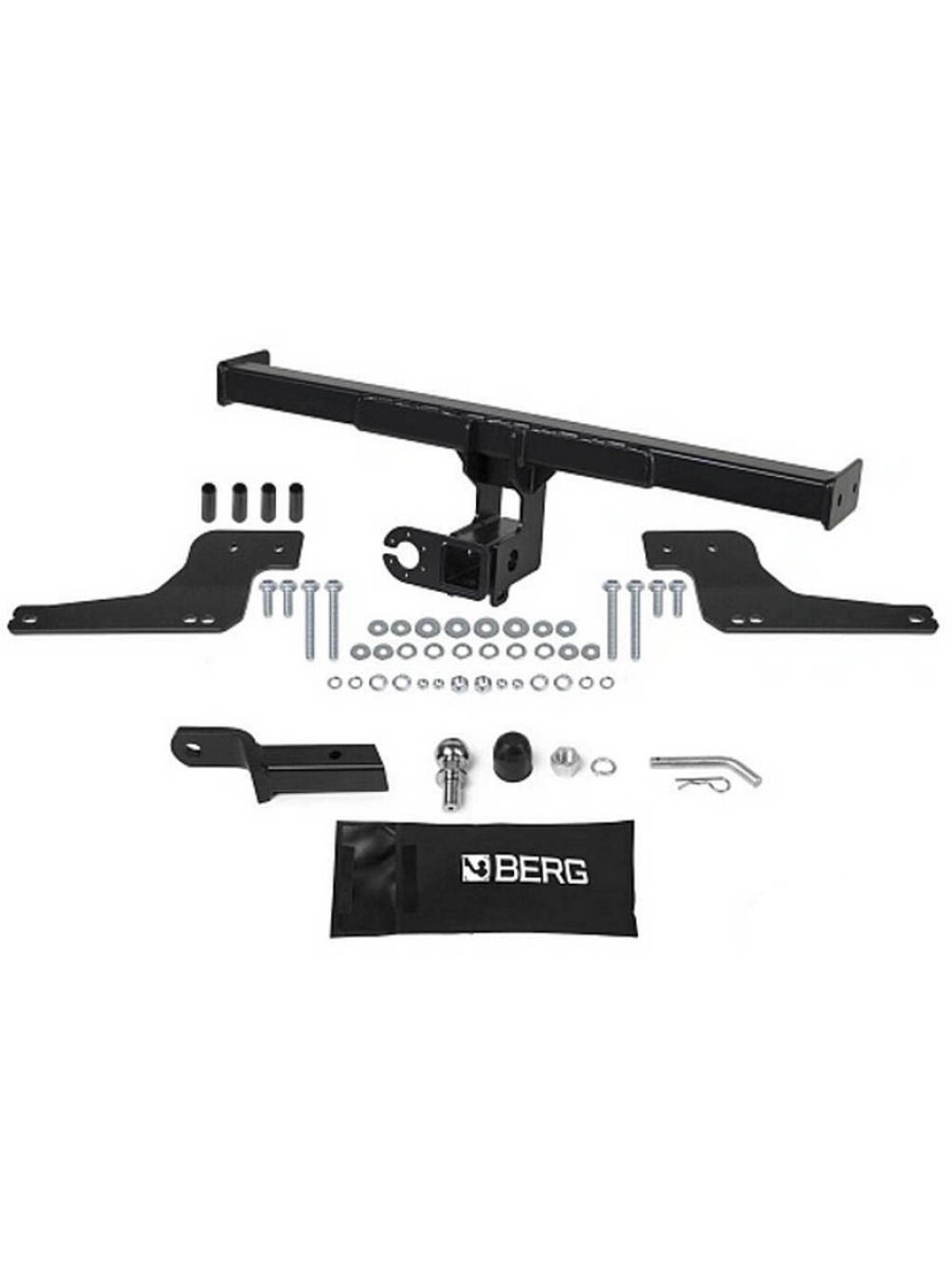 Устройство прицепное Renault Duster 10-, Nissan Terrano 14- "BERG" (шар Е, 1200/75 кг)