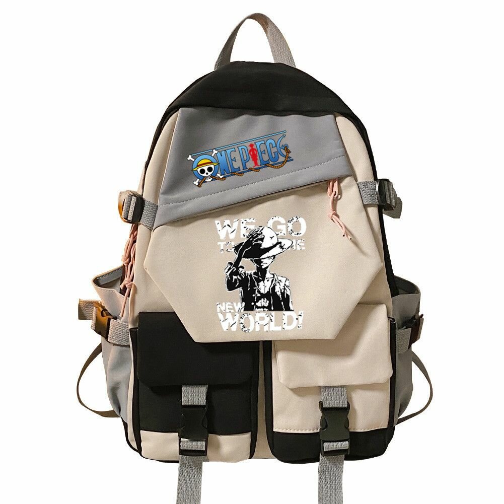 Школьный рюкзак, популярный новый продукт One Piece Luffy аниме периферийная школьная сумка
