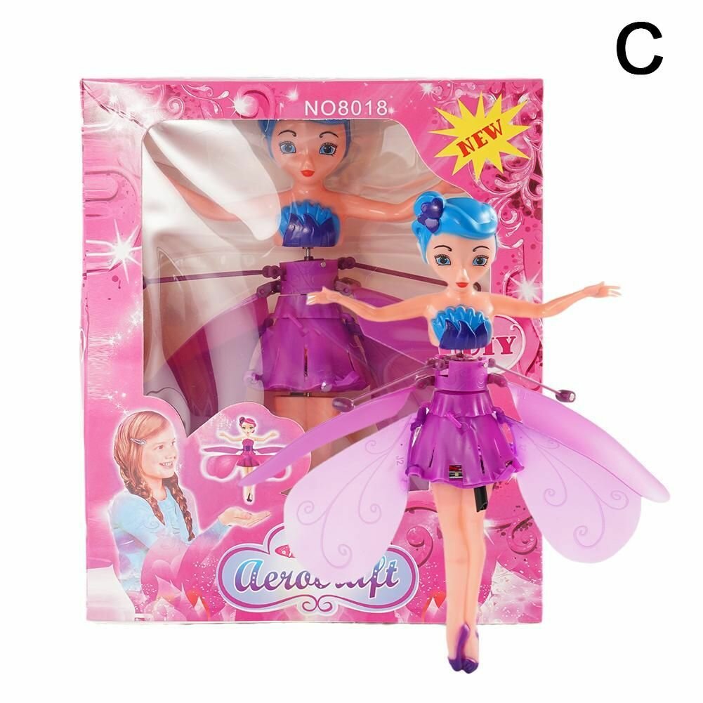 Детская летающая игрушка фея с дистанционным управлением и датчиком жестов