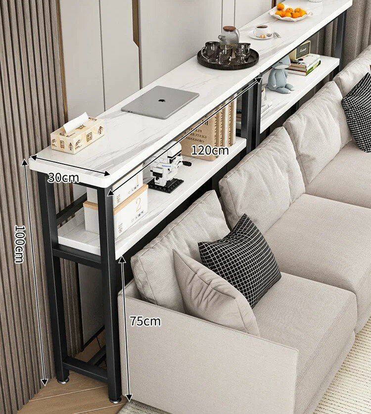 Задняя полка дивана, Металлический каркас, МДФ, 120x30x100cm