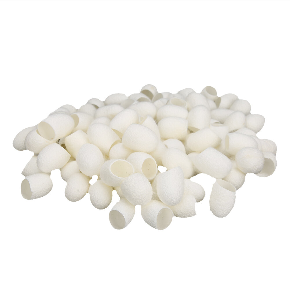 100 шт, уход за лицом, коконы из натурального шелка, удаление угрей, отшелушивающие шарики тутового шелкопряда