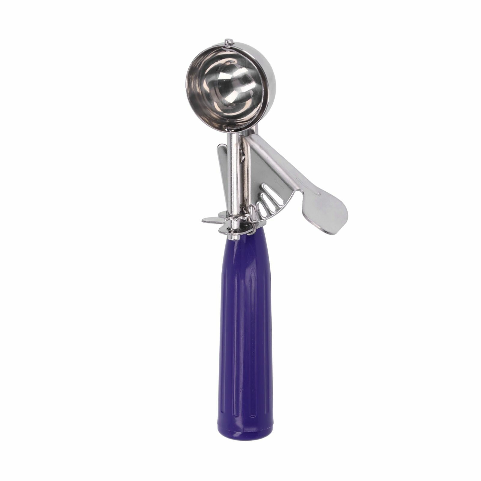 Портативная ложка для мороженого с пластиковой ручкой, ложка для мороженого для домашней кухни, ресторанаPurple S