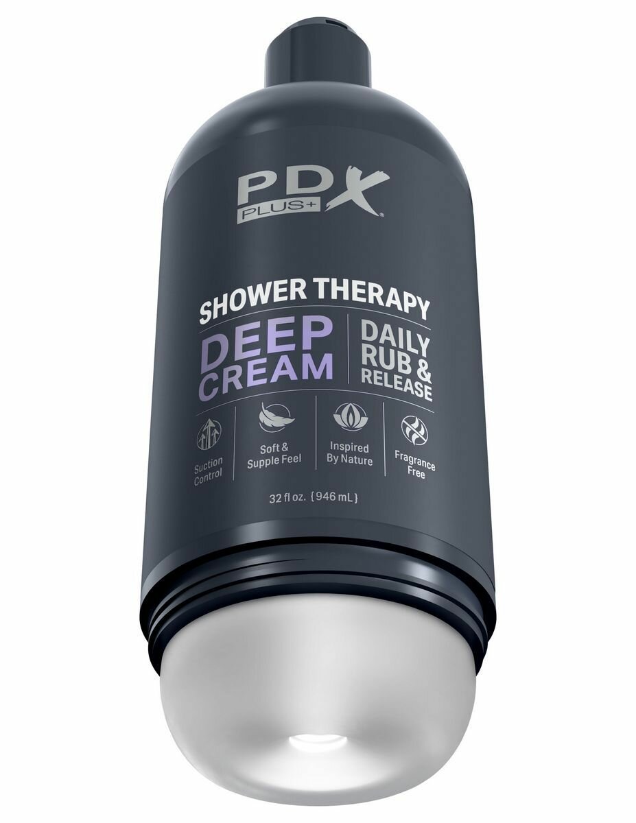 Мастурбатор в бутылке Shower Therapy Deep Cream, Pipedream, цвет не указан
