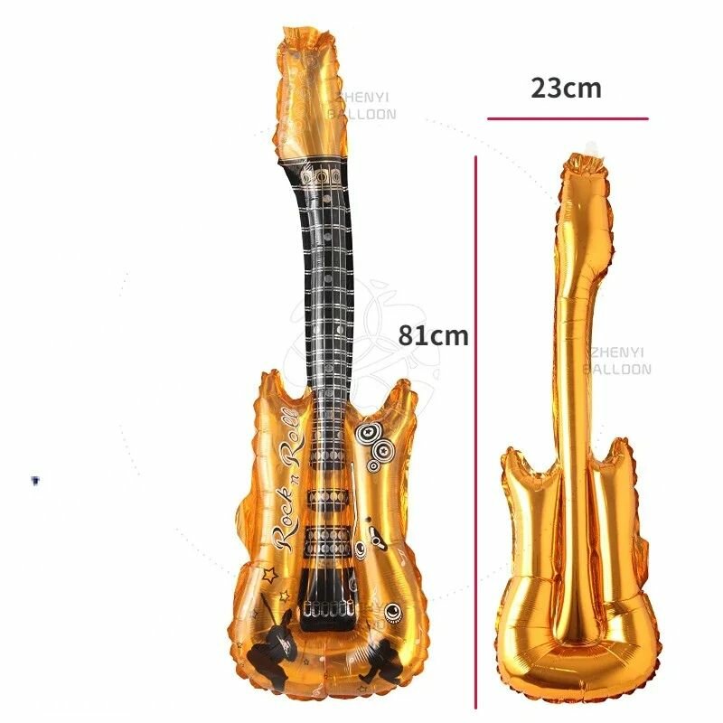 Набор для праздника: гитара из фольги - декор для свадеб, дней рождения, конкурсов