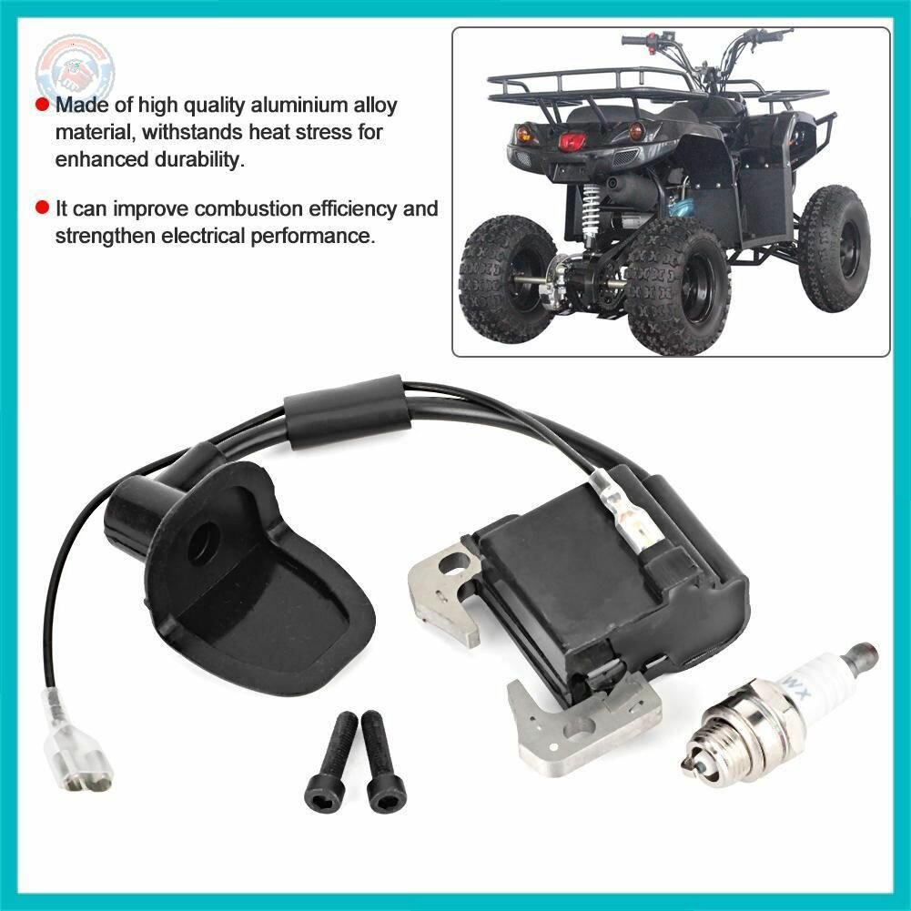 Катушка зажигания для мотоцикла и квадроцикла, улучшенная искра и экономия топлива, прямая замена для 47cc 49cc двухтактных двигателей