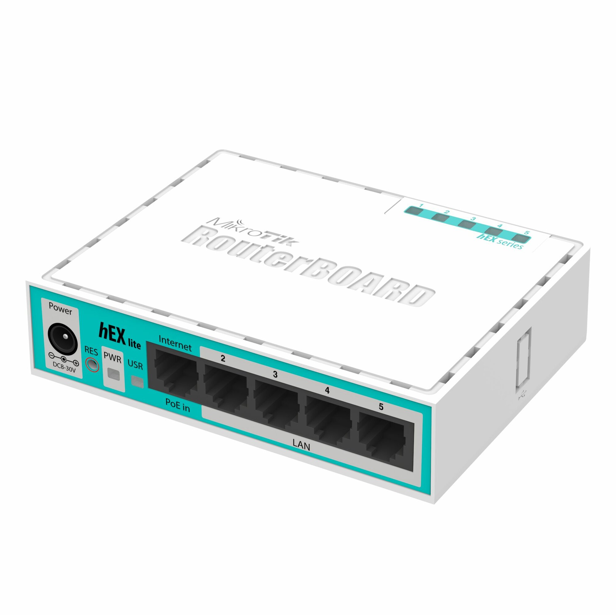 Роутер MikroTik hEX lite RB750r2, 5xRJ45 100Мбит/с, PoE