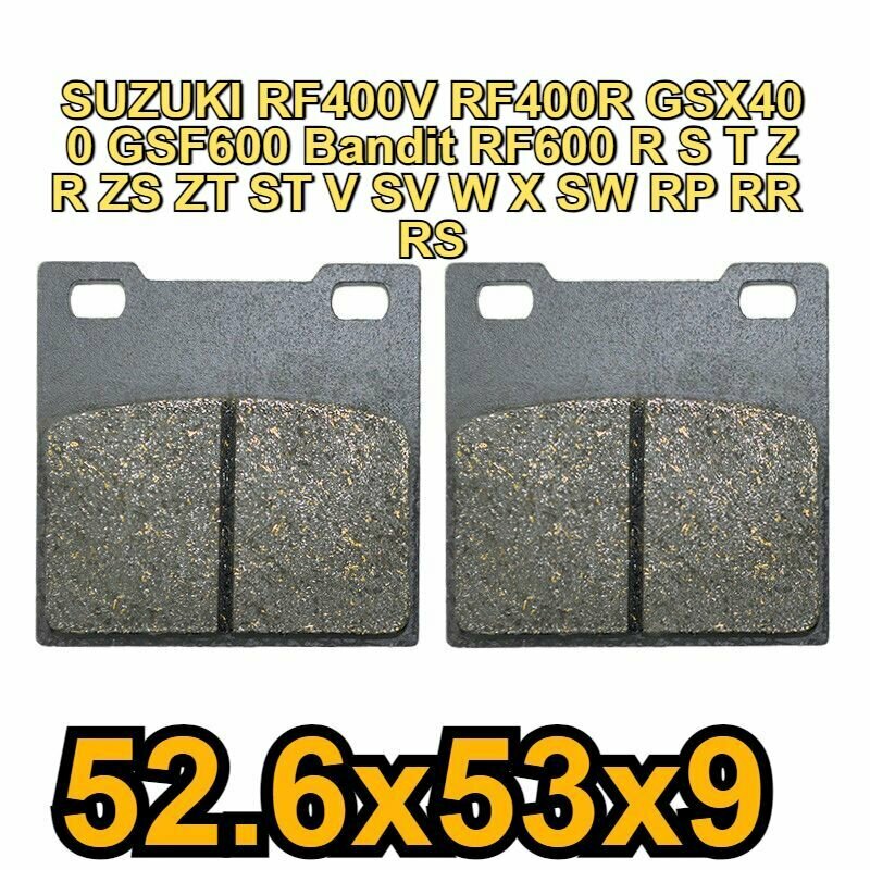 Мотоциклетные Передние Задние тормозные колодки для SUZUKI RF400V RF400R GSX400 GSF600 Bandit RF600 R S T ZR ZS ZT ST V SV W X SW RP RR RS