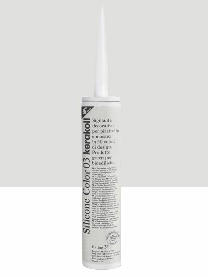 Герметик силиконовый декоративный Silicone Color Kerakoll, цвет 03, 310 мл.