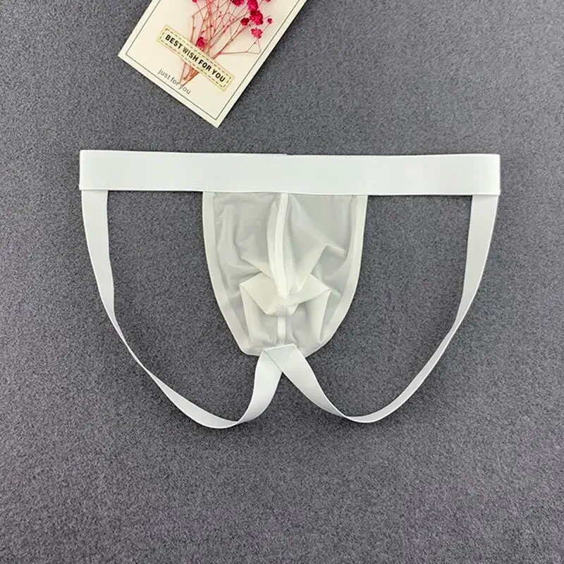 Мужские стринги из нейлона Ice Silk XL, Белый, White