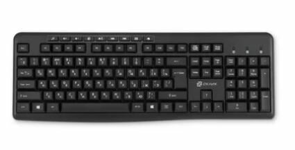 Клавиатура OKLICK K225W черный