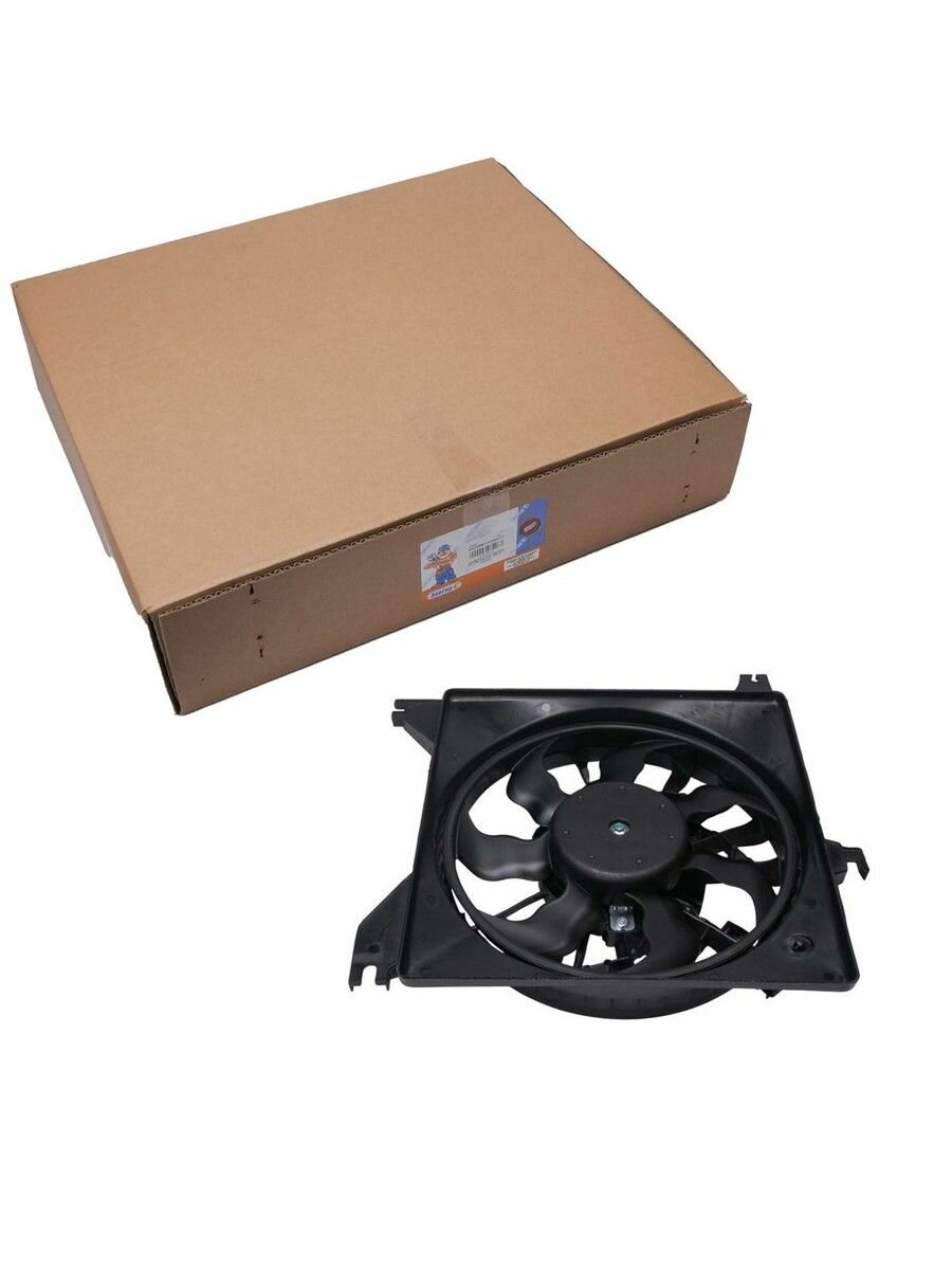 Электродвигатель радиатора 1117-1119, 2190-2194 "ЗавГар" с кожухом