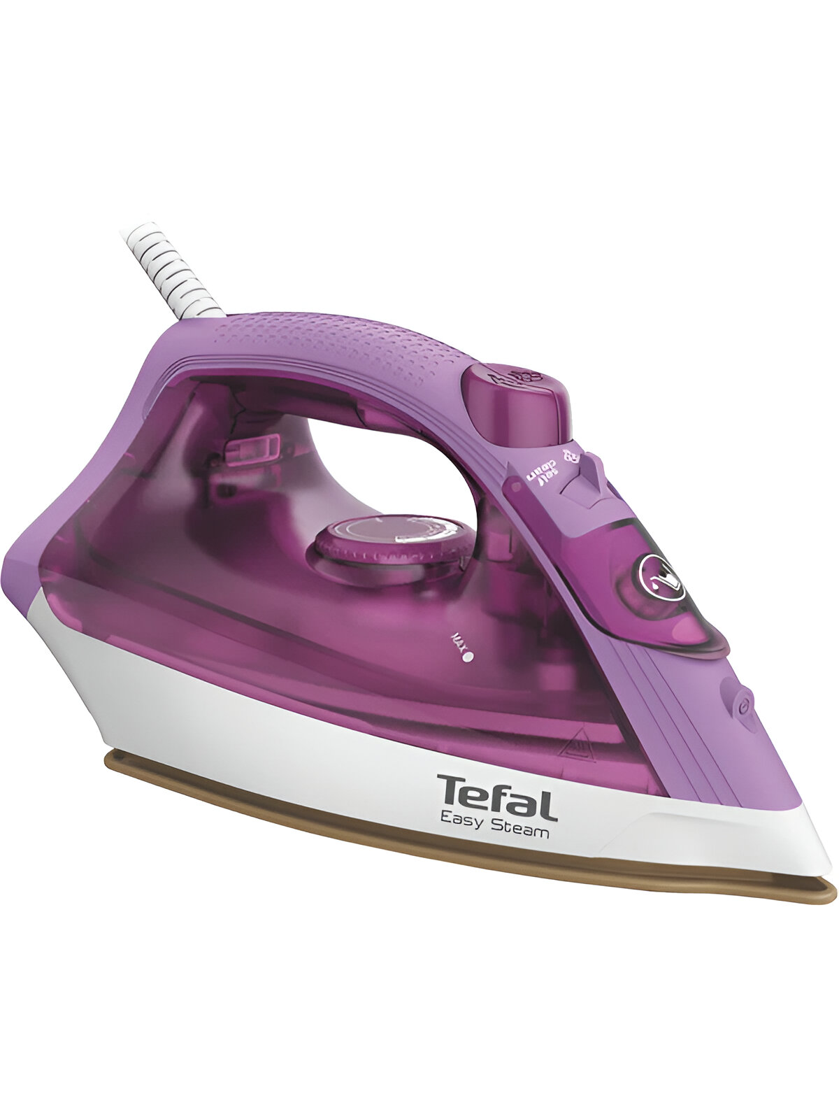 Утюг Tefal FV 1955E0, 1400 Вт, вертикальное отпаривание, фиолетовый/белый