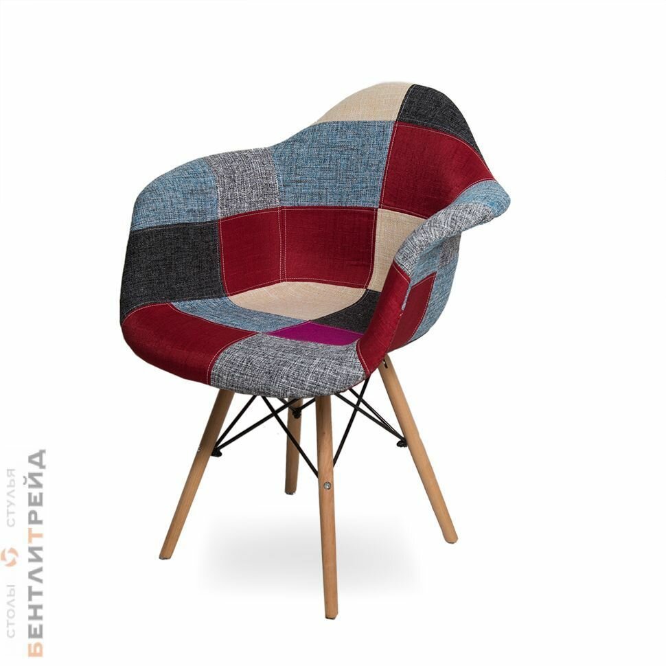 Стул B-trade Eames BT827 FABRIC(№5)/BEECH Размеры: Высота 780мм Глубина 630мм Ширина 620мм